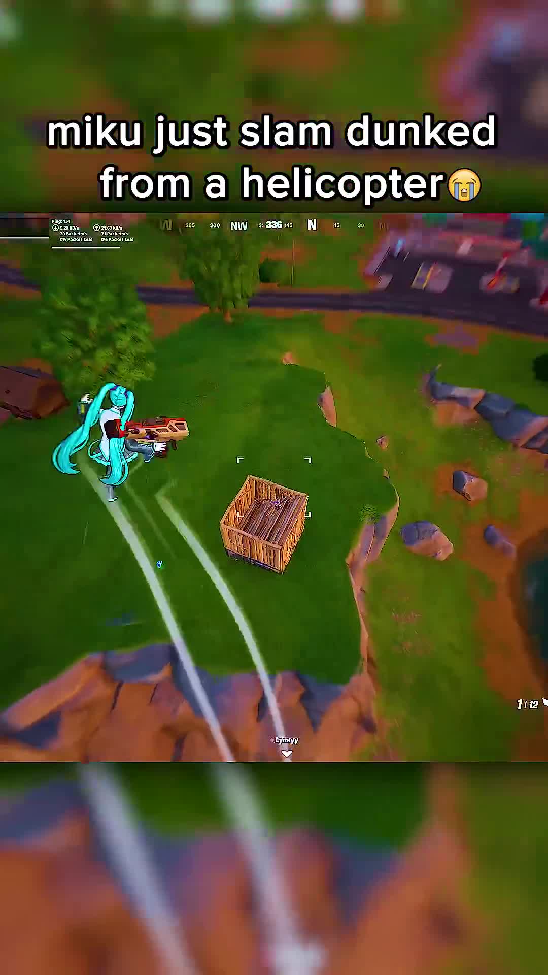 Hatsune Miku hit a clip