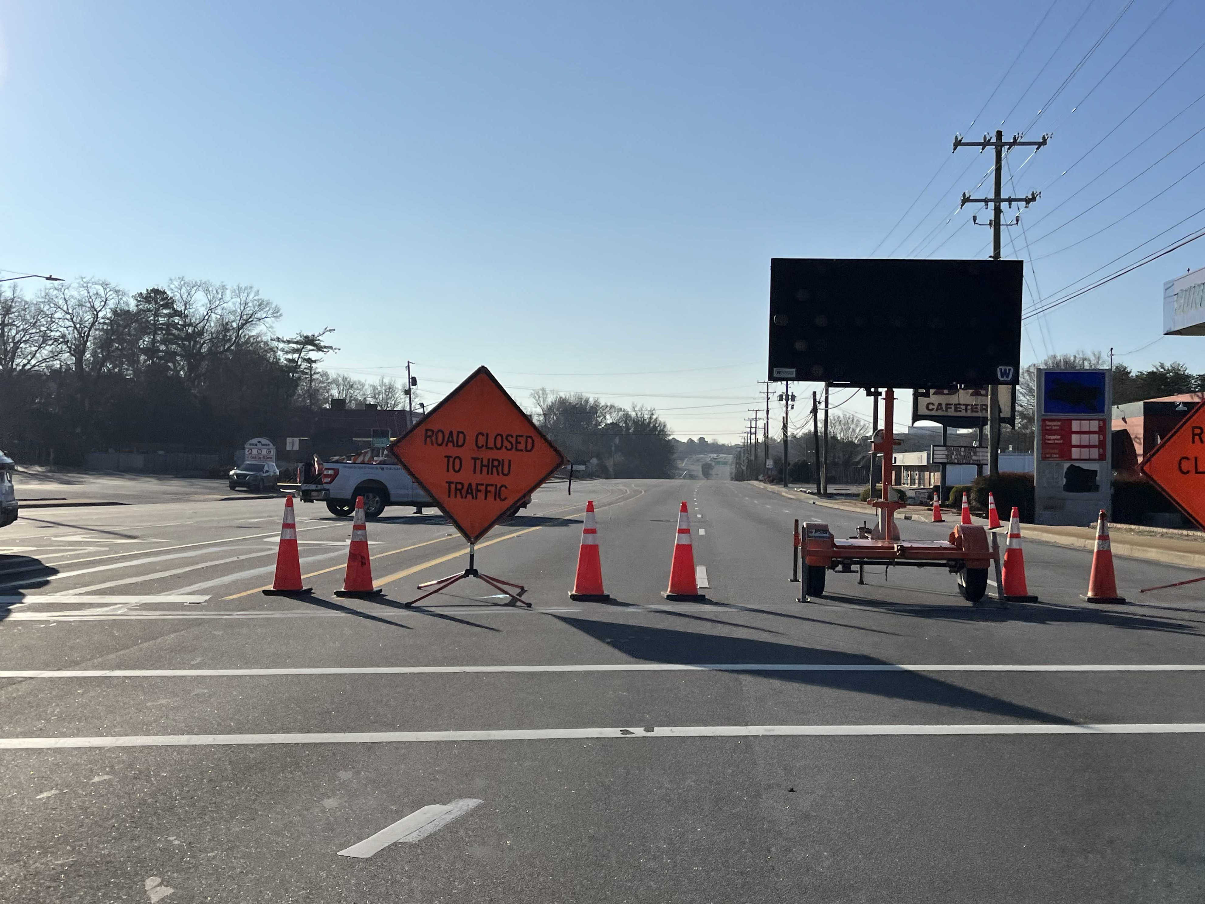 Busy Greenville road reopens after overnight closure due to crash