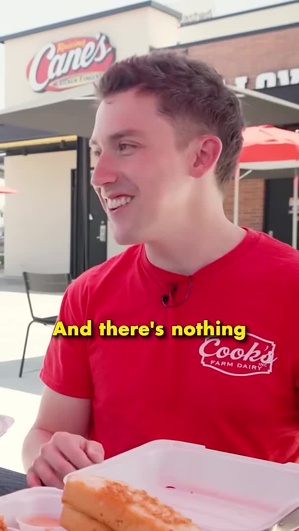 We wanted to try Raising Cane's iced tea, but this happened...