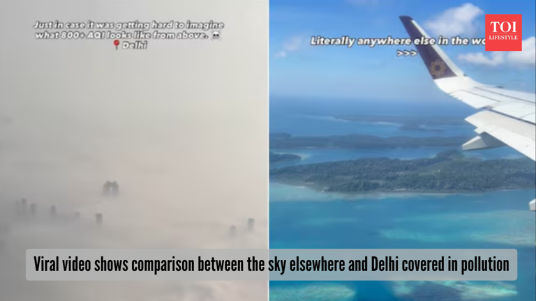 Viral aerial video: Shocking bird's-eye view shows Delhi drenched in ...