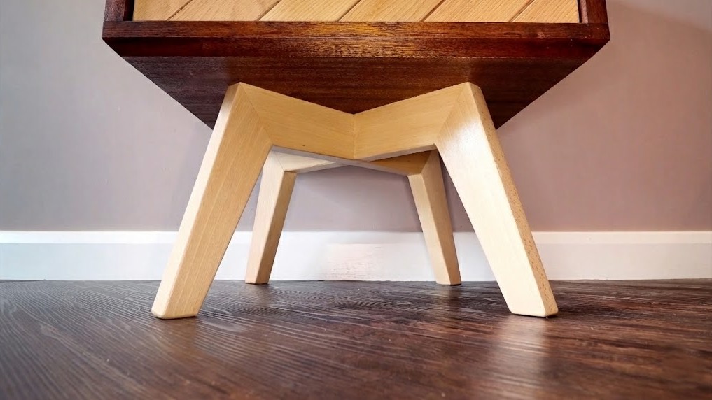 How I made these DIY angled & tapered wooden legs