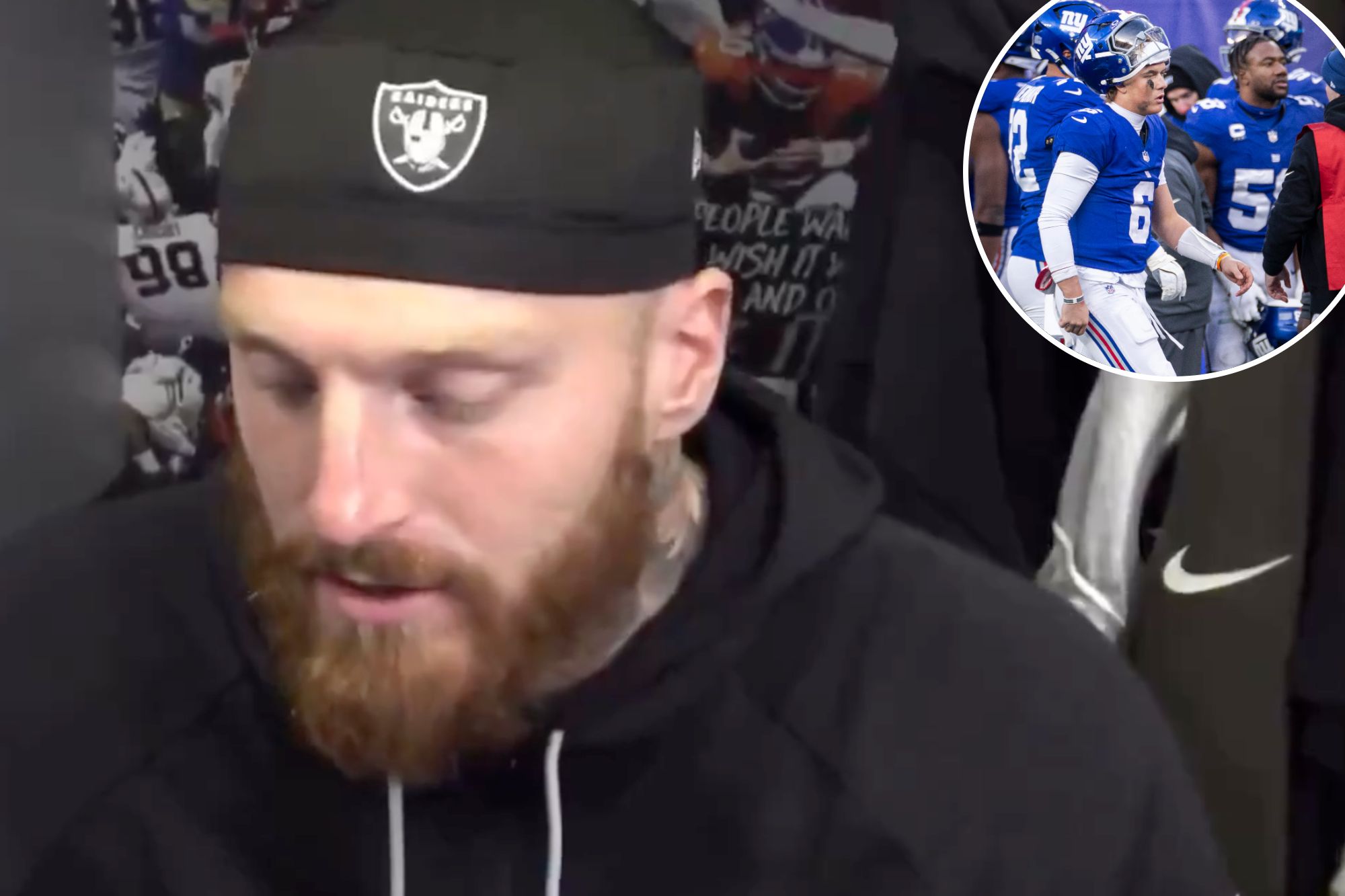 Maxx Crosby’s angry take on Giants vs. Raiders tank bowl