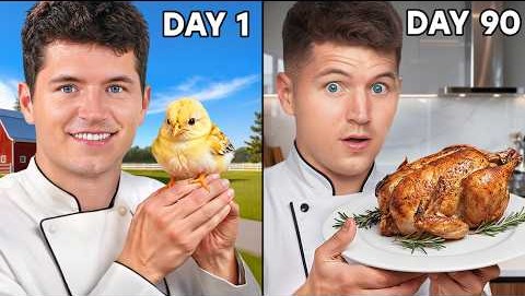I raised a chicken and cooked it
