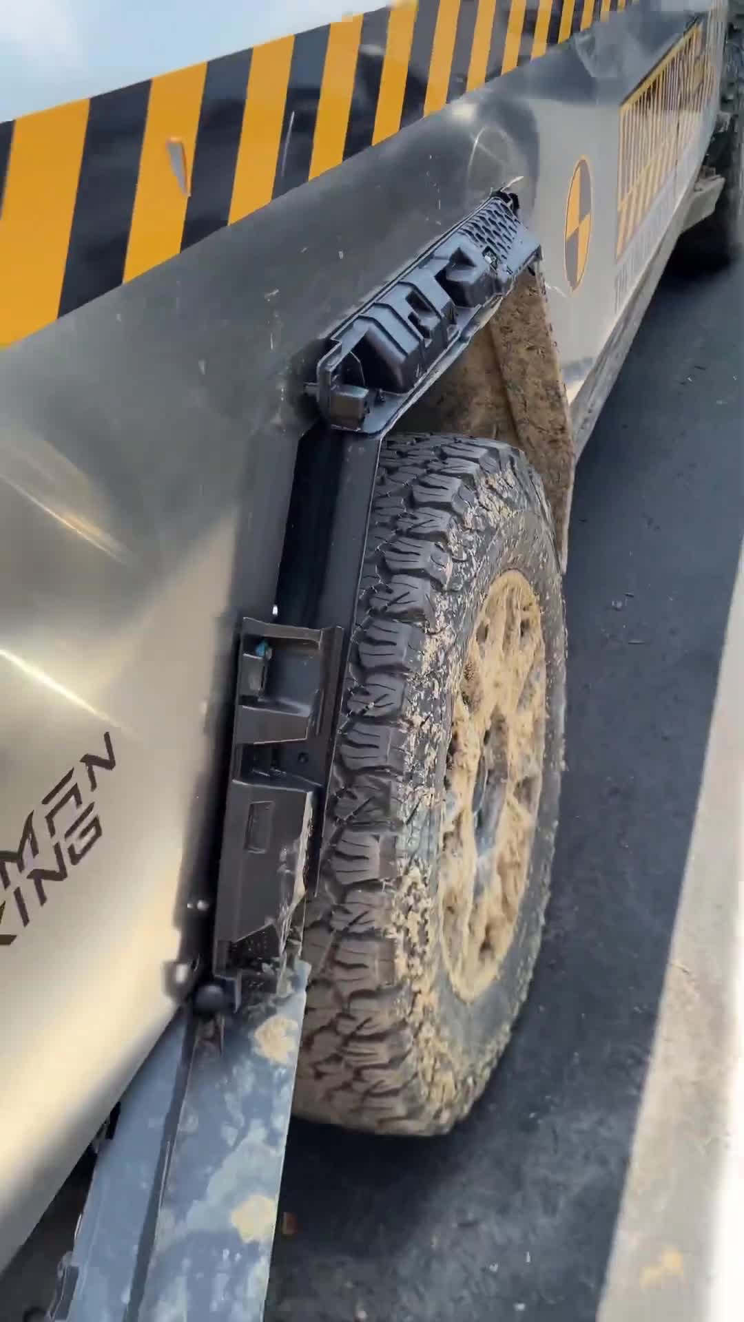 Whistlin Diesel’s Cybertruck durability test results 👀 #whistlindiesel ...