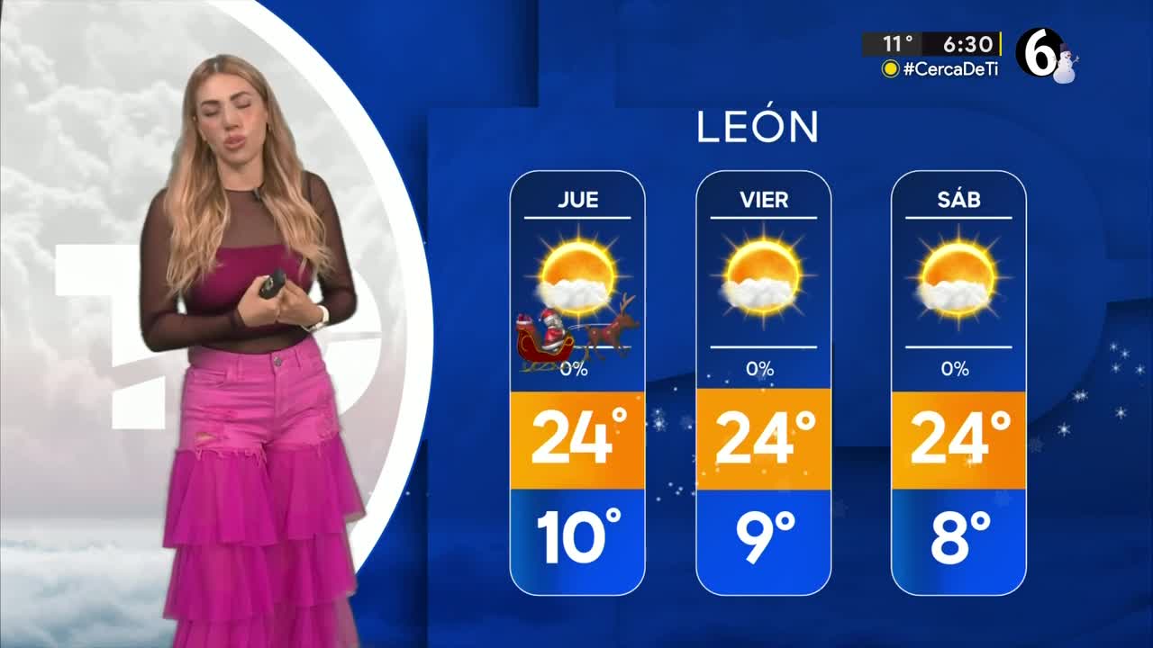 Pronóstico del tiempo para Bajío, con Jessica de Luna - 24 de diciembre ...