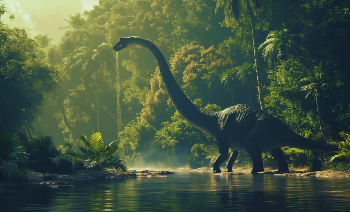 Scientists have just revealed what color the diplodocus really was ...