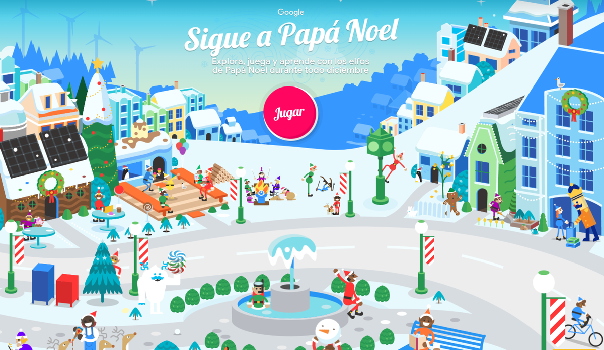 Sigue a Papá Noel en tiempo real gracias a Google Santa Tracker