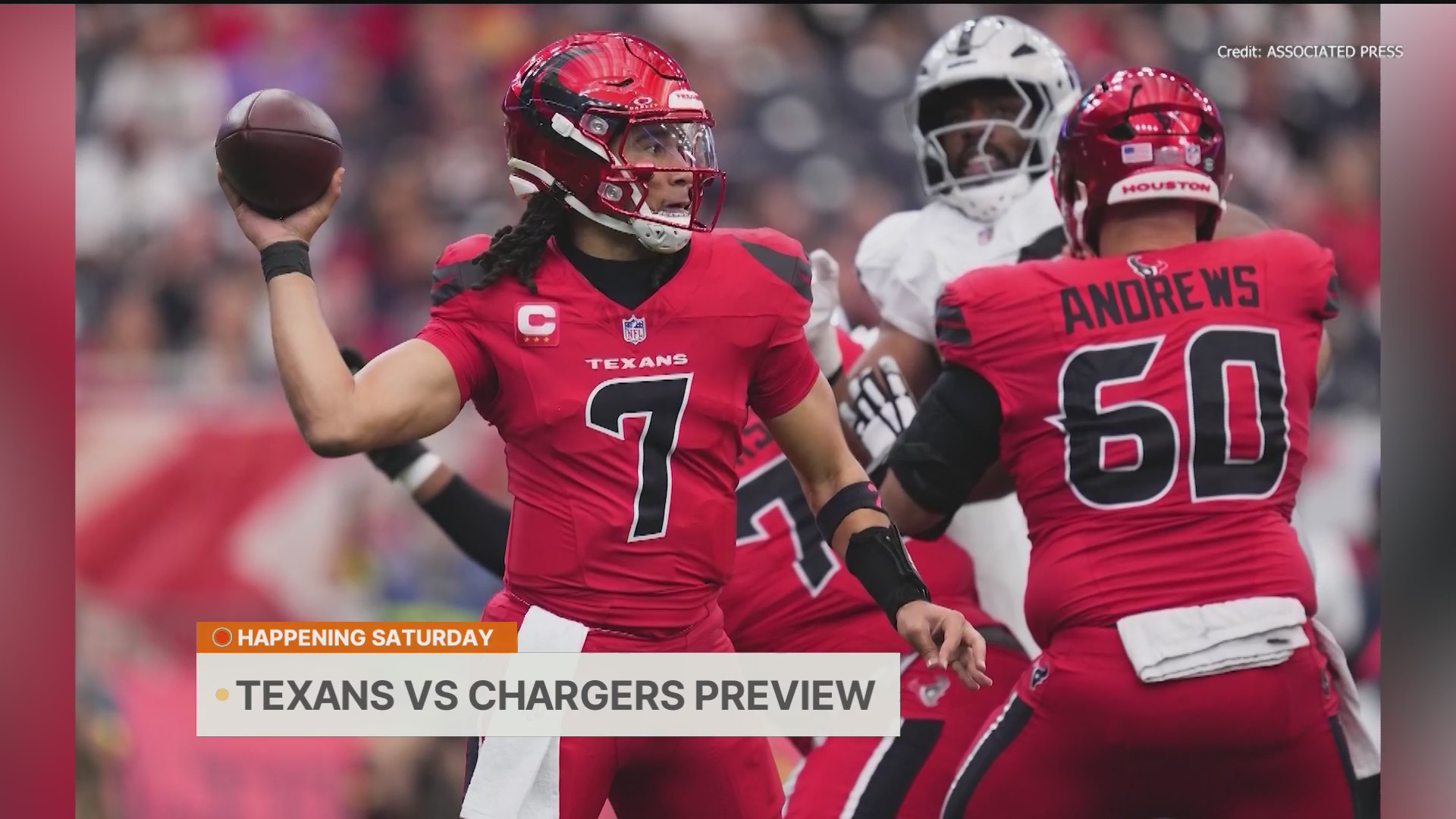 Texans-Chargers preview: Houston looks for 8th straight win