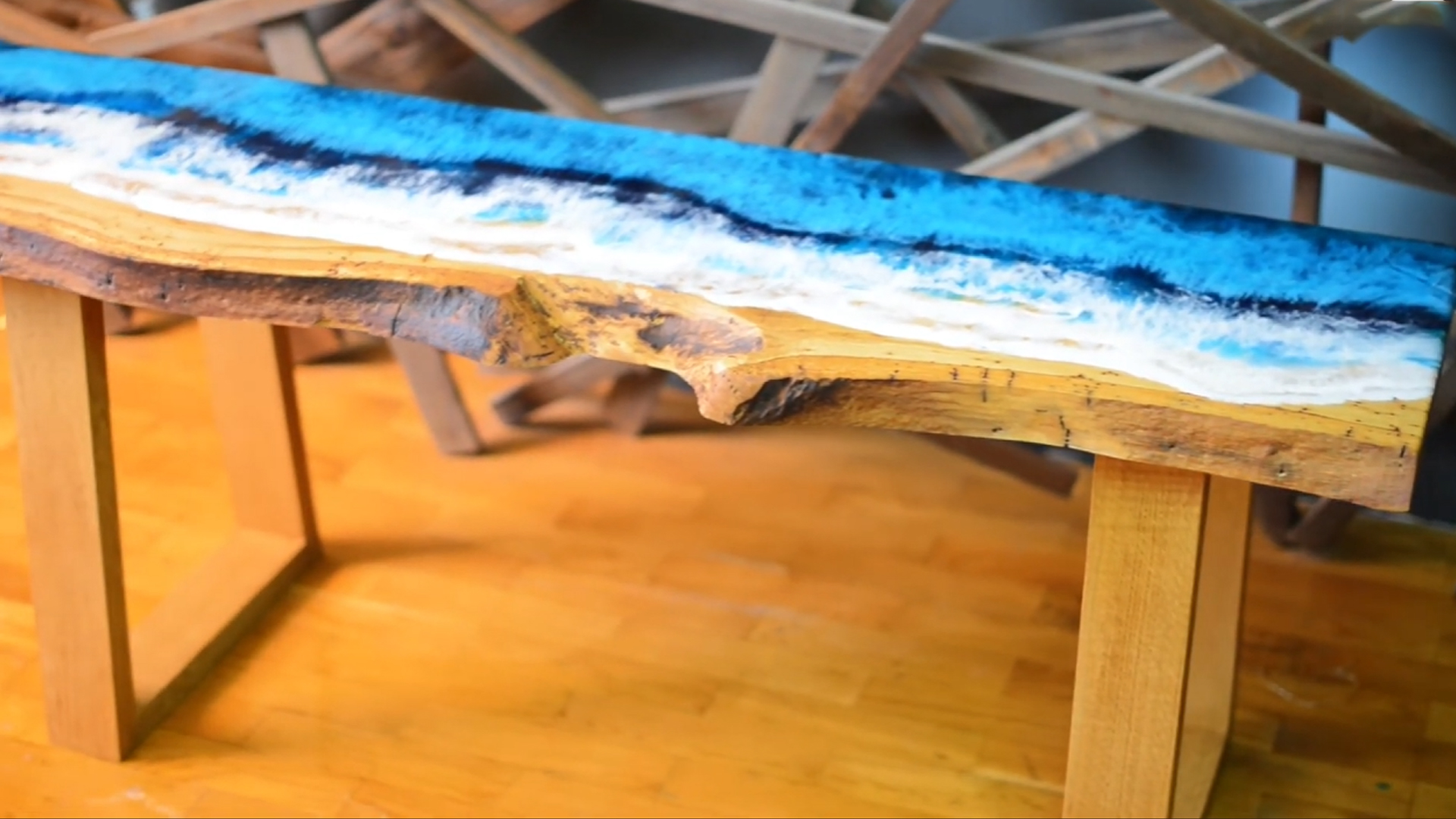Creating a marine epoxy table