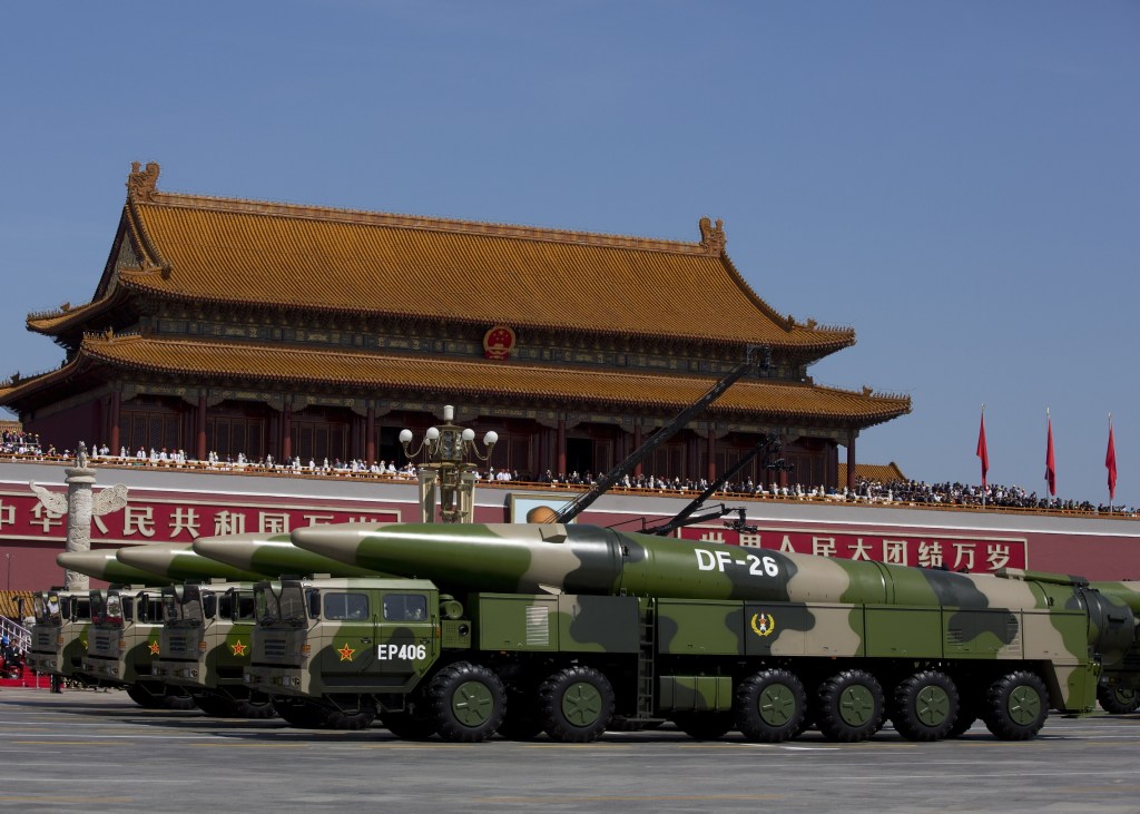 Map shows range of China's ship-killer missiles targeting US territory