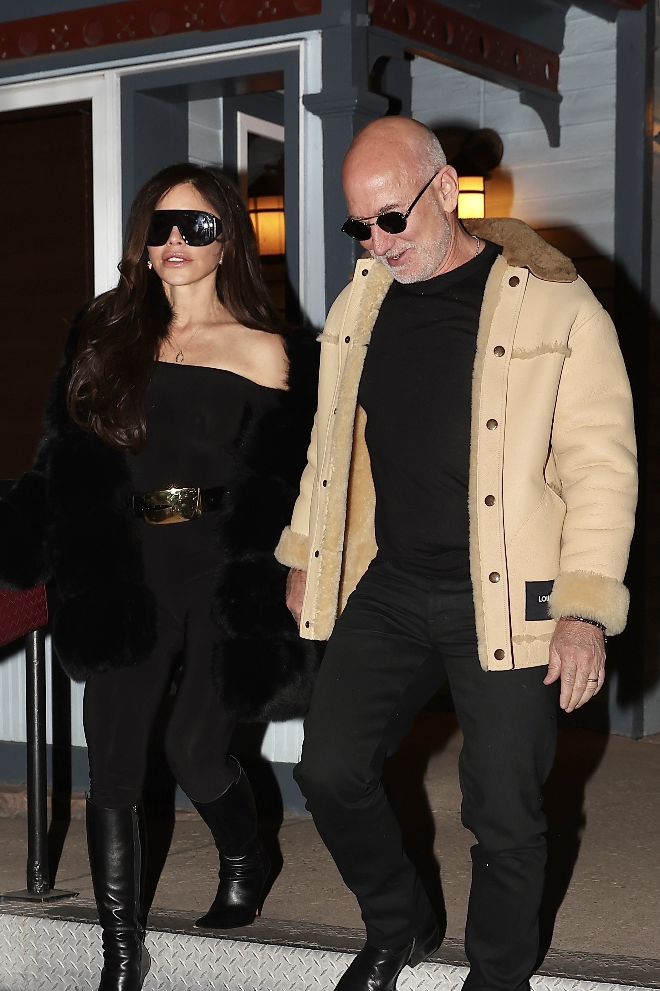 Lauren Sánchez and Jeff Bezos coordinate their après-ski looks in Aspen