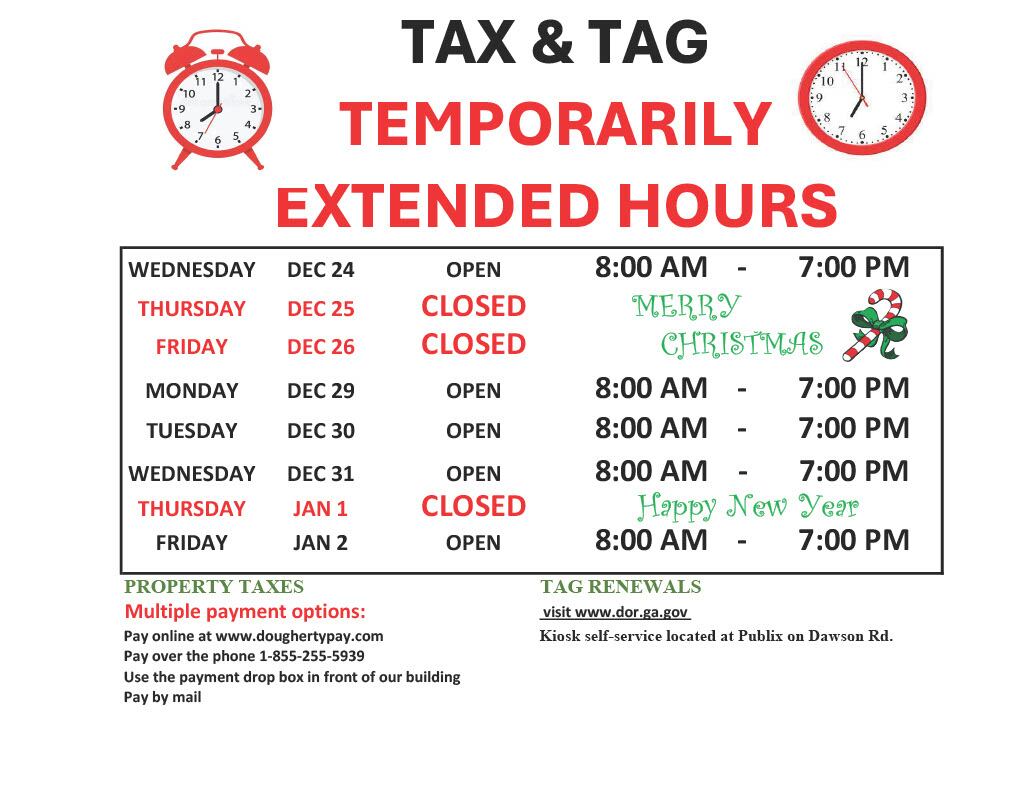 Dougherty Co. begins accepting 2025 property tax payments, extends ...