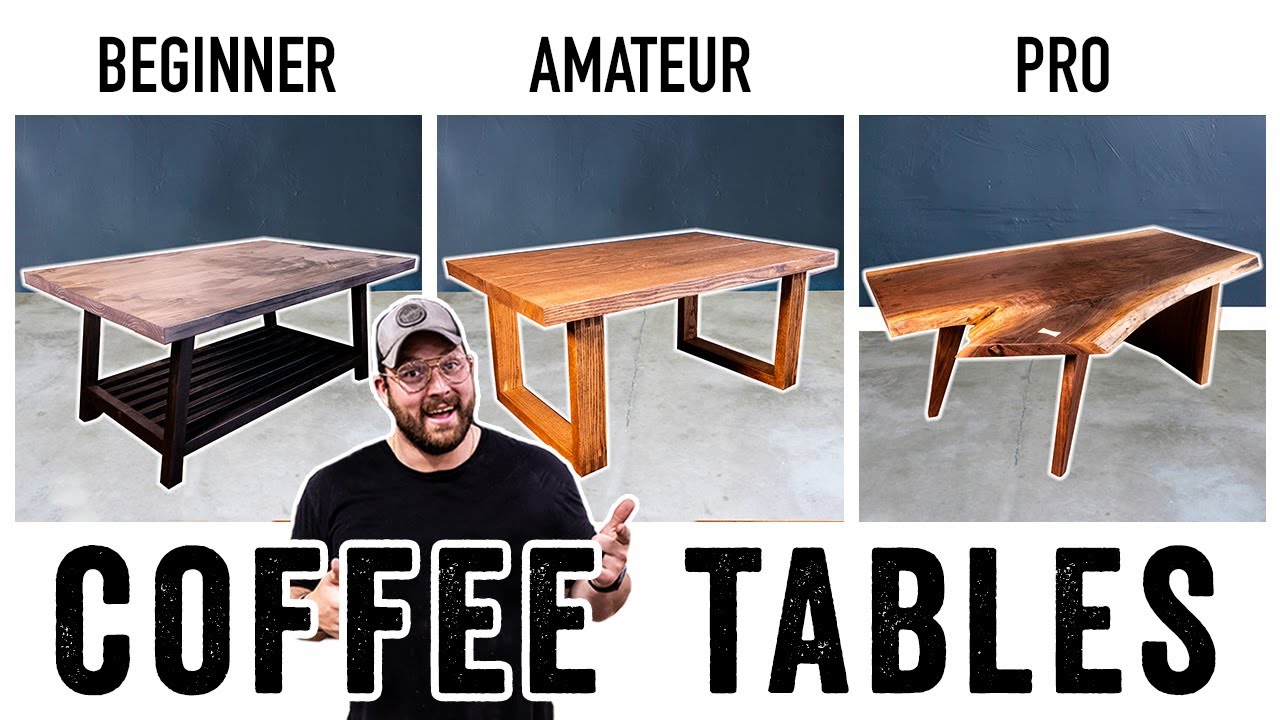 3 levels of coffee tables | DIY to pro build – design, craft, and level up