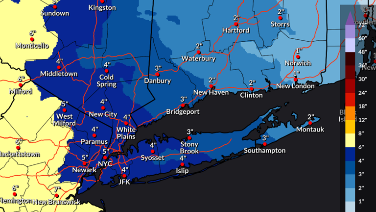 Weather NYC: Up to 5 inches of snow possible this weekend l Forecast ...