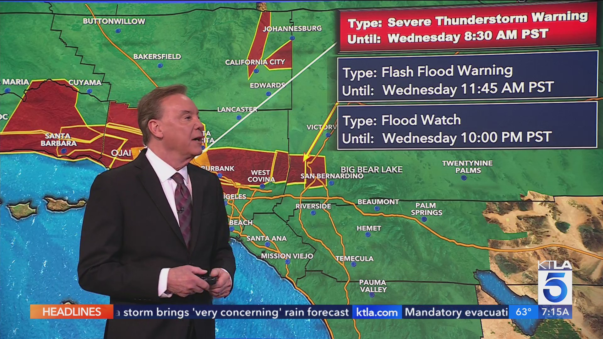 Christmas storm brings severe weather to Southern California