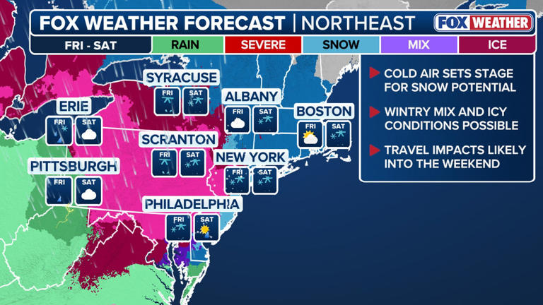 Weather NYC: Up to 5 inches of snow possible this weekend l Forecast ...