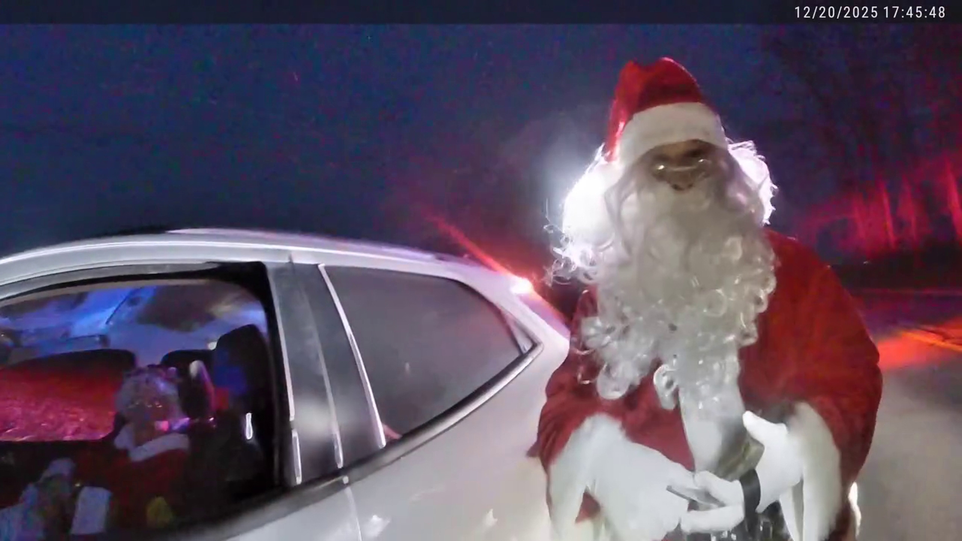 Watch: Santa Claus gets caught speeding in Fulton County