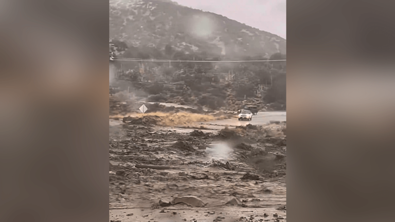 Highway 2 impassable after debris flows hit Wrightwood