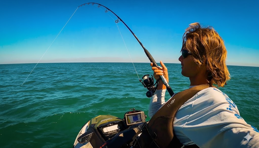 He caught a monster fish - it almost pulled the entire boat