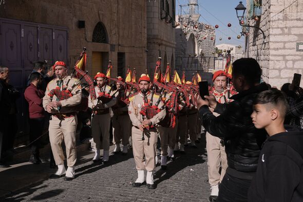 Christmas celebrations return to Bethlehem with giant tree after two ...