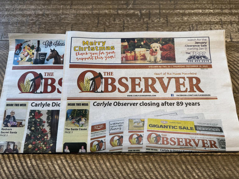 ‘It’s losing part of history’: Carlyle Observer closes after nearly 90 ...