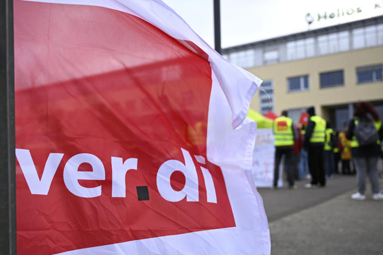 Warnstreik im Logistikzentrum von Zalando in Erfurt