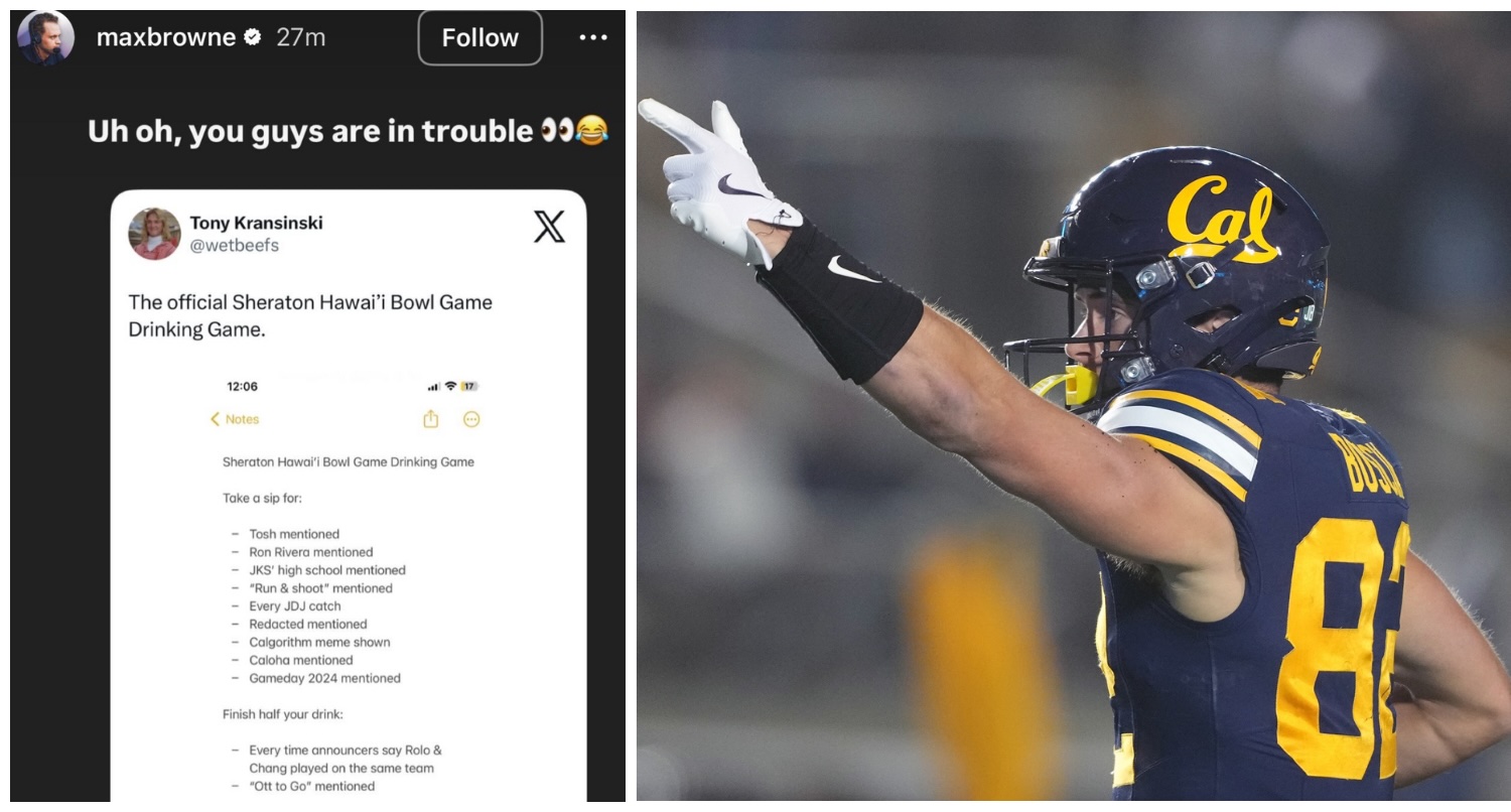 ESPN broadcaster jokes about bowl drinking game