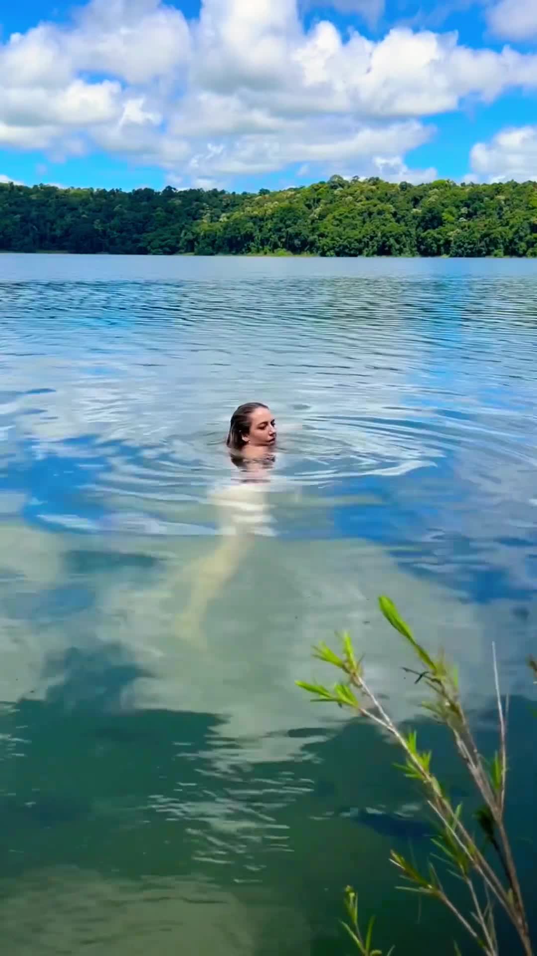 The only human soul in Lake Barrine! #shorts