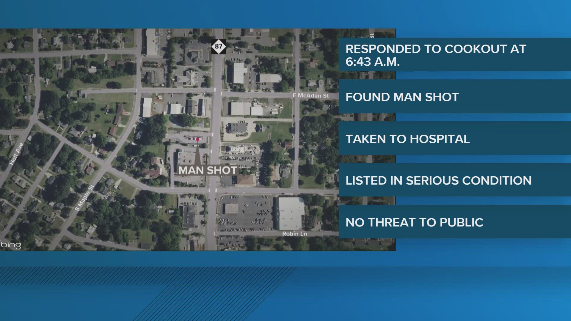 Man shot at Cook Out restaurant in Graham, police say