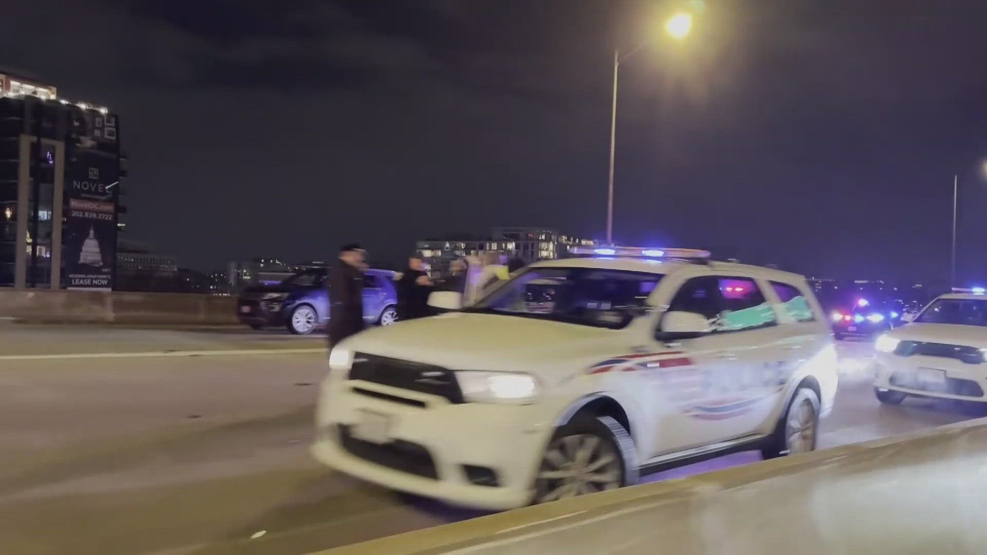 DC police officer fighting for his life after being struck by a car