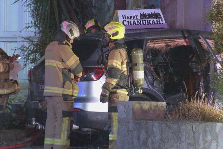 Rabbi’s family evacuated after car firebombed on Christmas morning