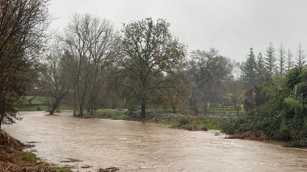 Evacuation warning issued in Valley Springs due to rising Cosgrove Creek