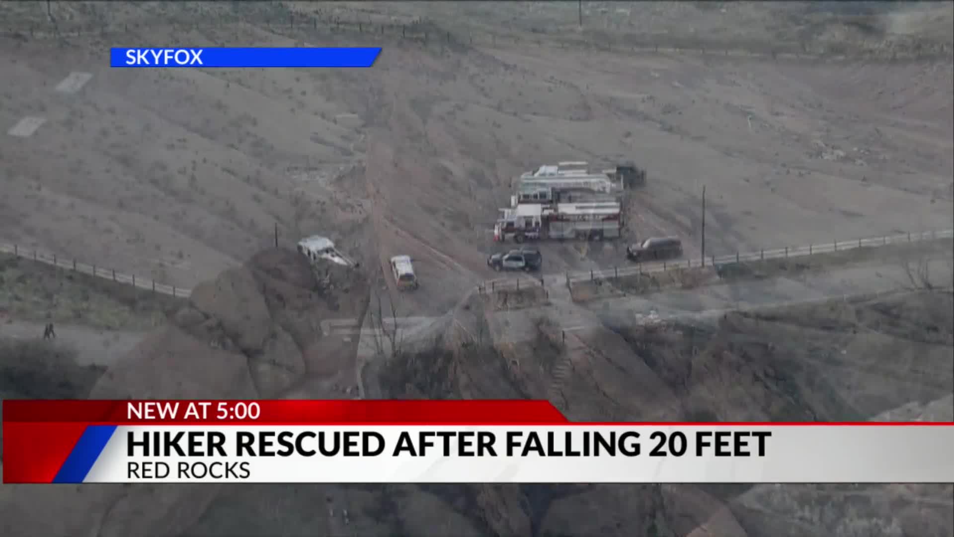 Hiker in critical condition after falling 20 feet