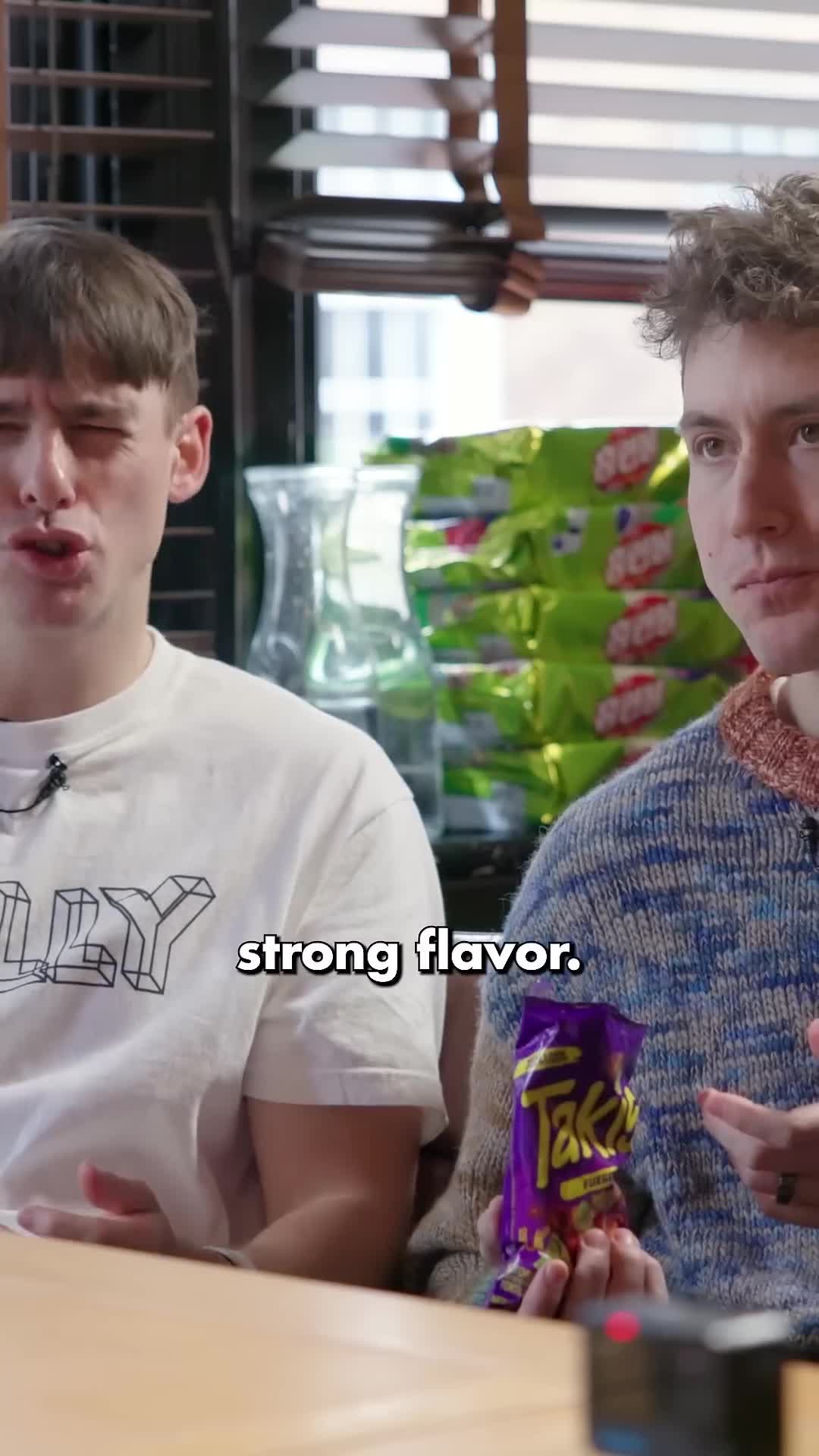 College students try Takis for the first time!