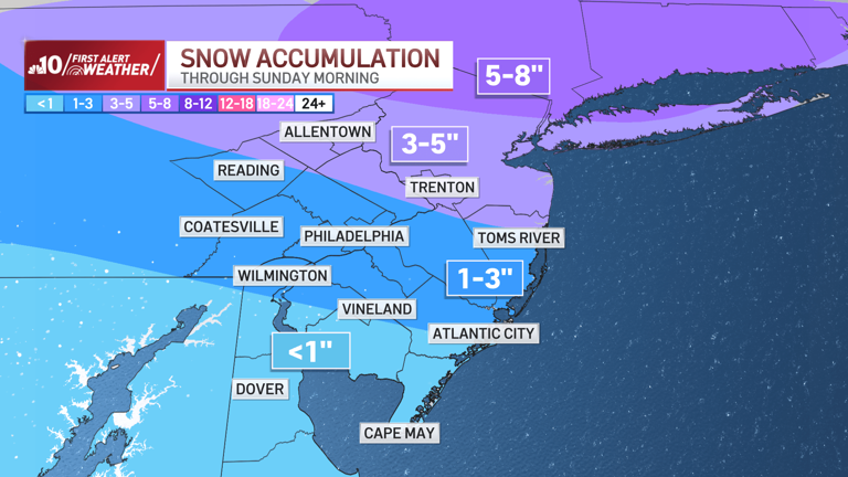 Wintry mix of snow, ice and rain to hit Philly region Friday into Saturday