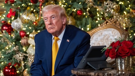 Trump warns of ‘bad Santa’ infiltrating US, jokes with children in ...