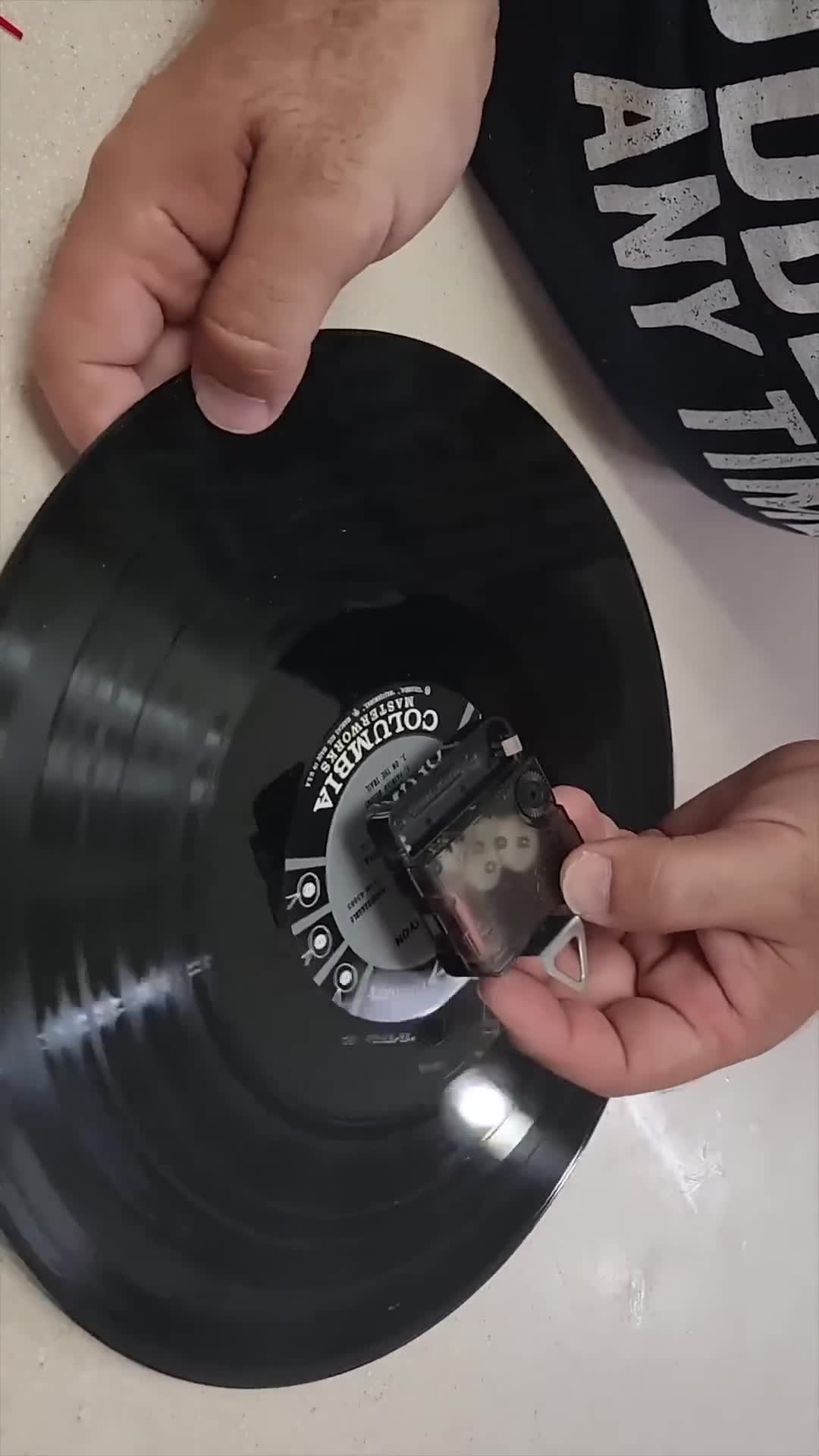 Grab an old record (this is brilliant!)