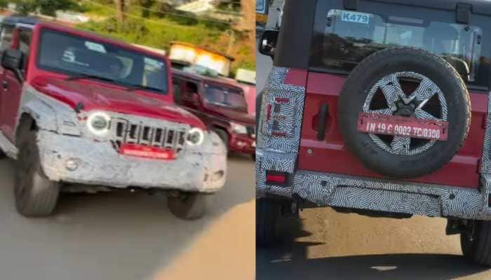 Mahindra Thar facelift: New spy shots reveal expected design changes ...