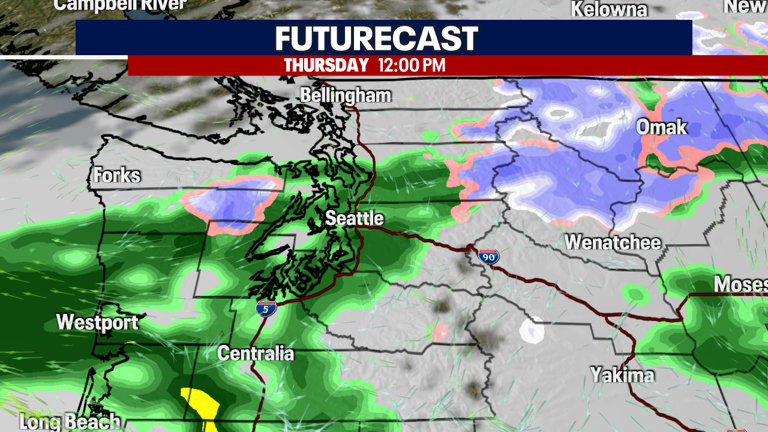 Seattle weather: Cool showers Christmas Day