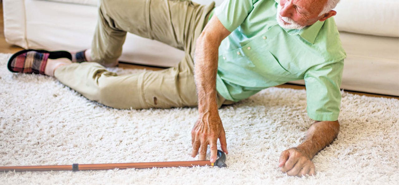 70% of winter falls occur indoors