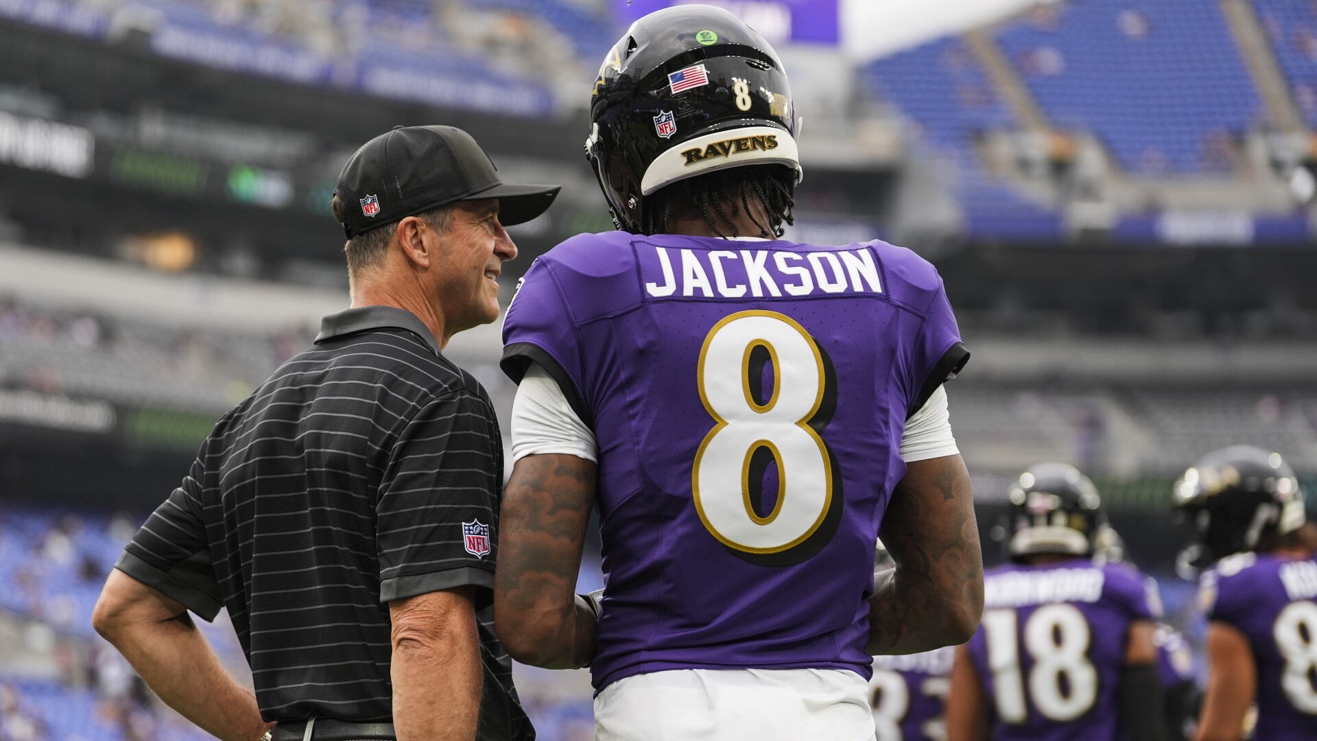 John Harbaugh denies a rift with Lamar Jackson, calling their ...
