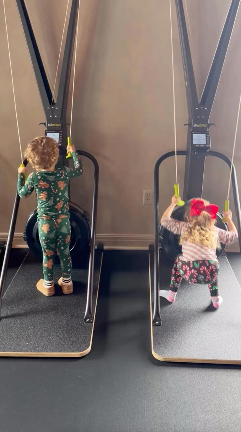 Patrick and Brittany Mahomes' kids fall on treadmill amid mom's holiday ...