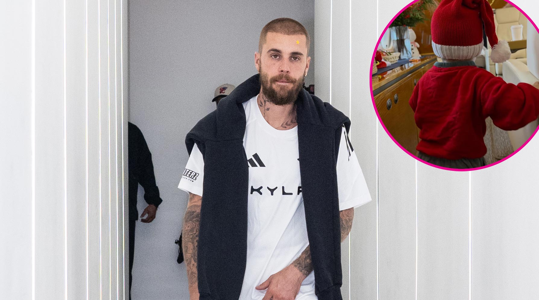 Justin Bieber shares photos of son Jack dressed as Santa on private jet