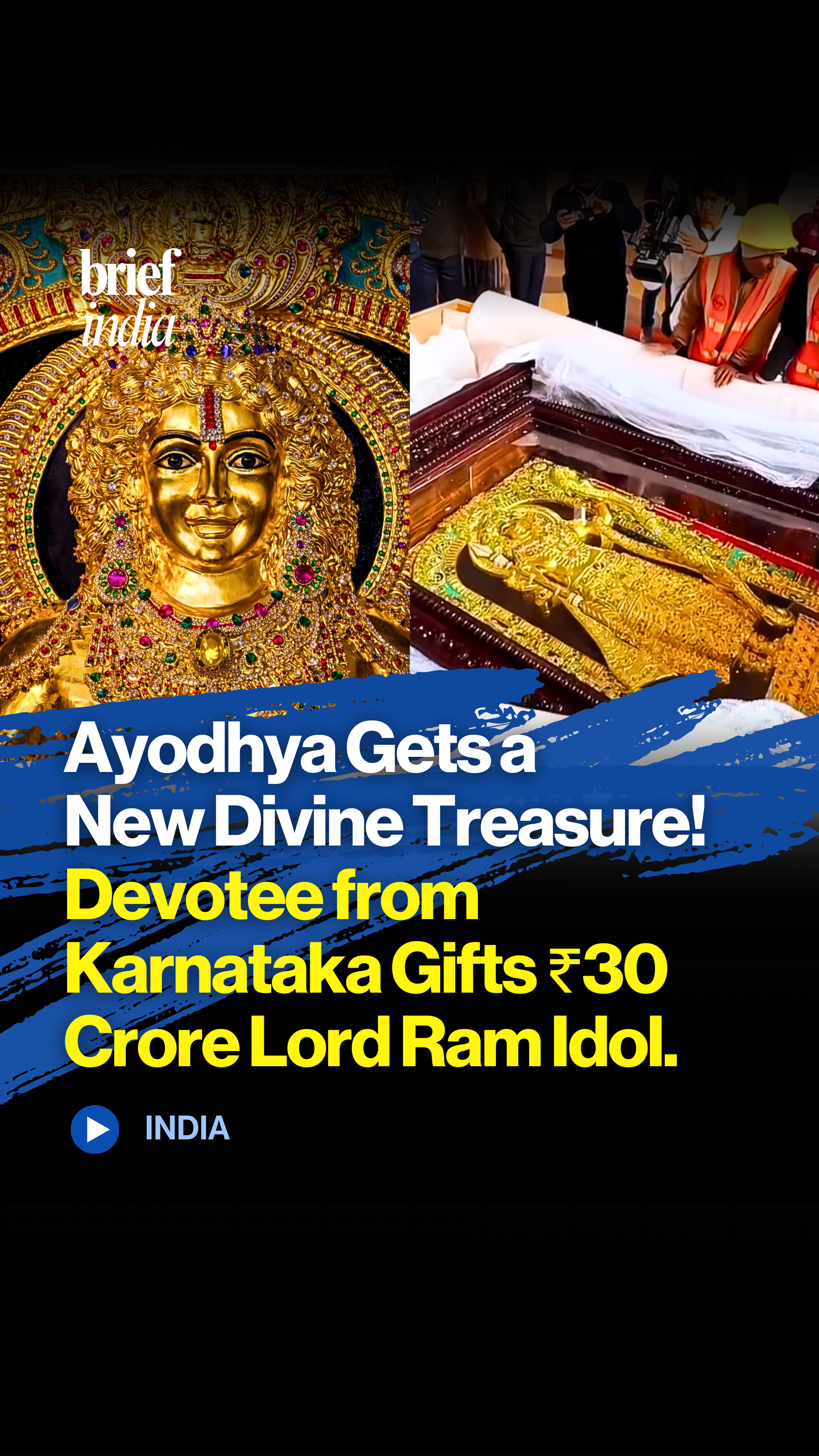 Karnataka devotee gifts ₹25–30 crore gold-silver Ram Lalla idol to ...