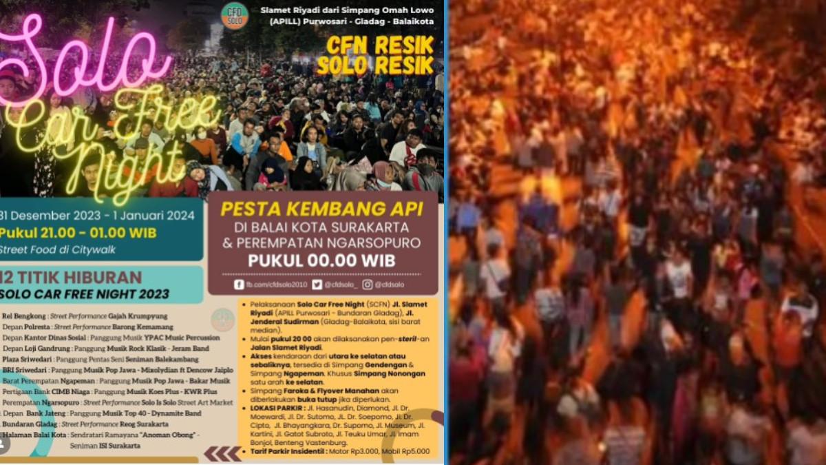 Solo menyambut tahun baru dalam sunyi, pesta kembang api batal digelar ...