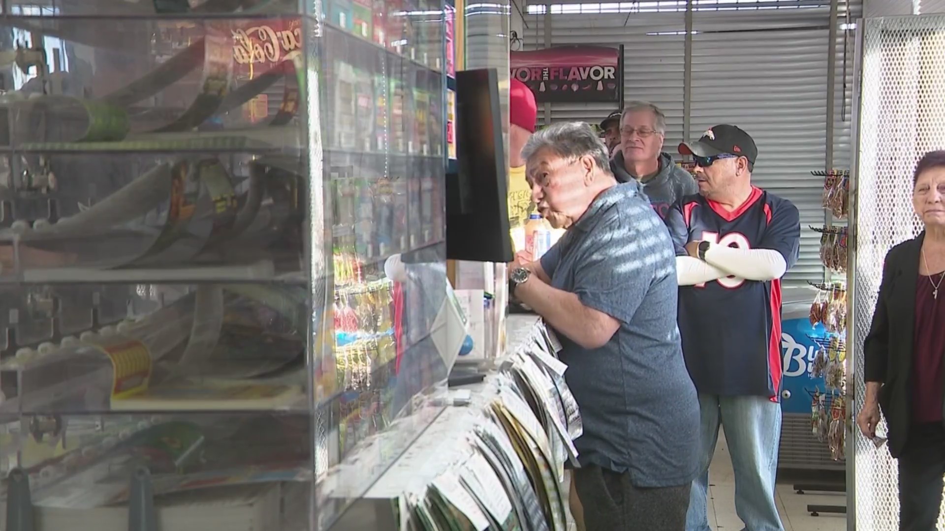 Dozens of Coloradans line up for lottery tickets