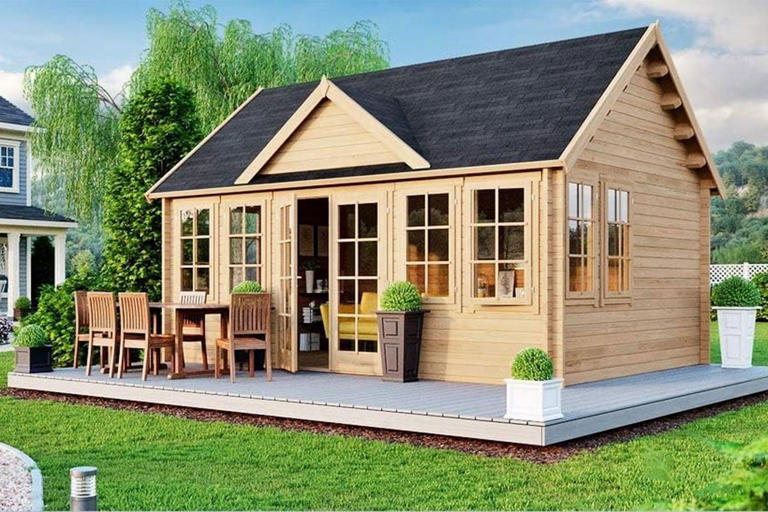 This Amazon tiny cabin kit looks like it was just pulled from a ...