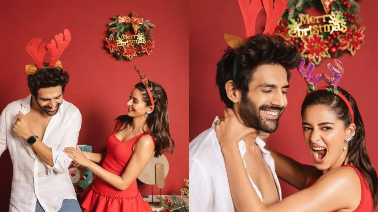 Kartik Aaryan and Ananya Panday’s Christmas post wins hearts: 'Tu meri ...