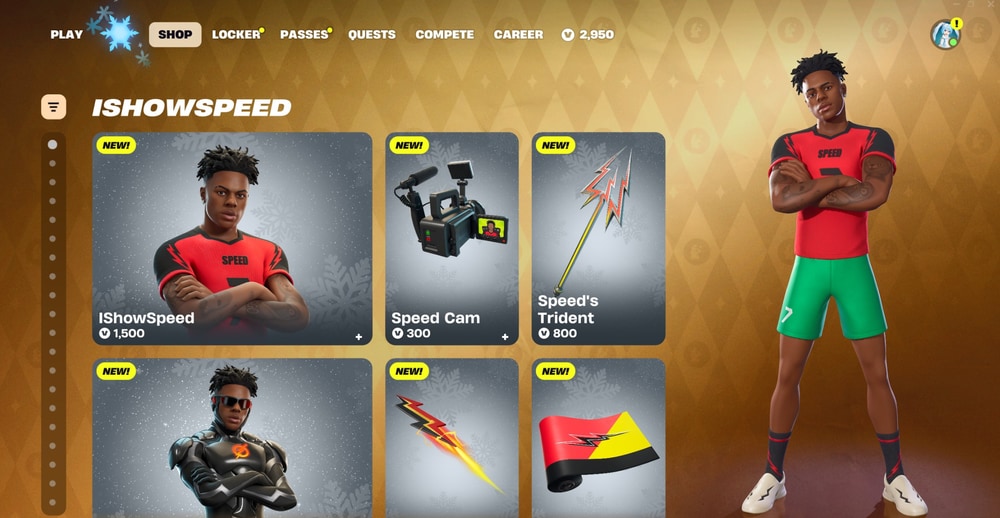 IShowSpeed becomes the newest Fortnite icon in holiday surprise drop ...