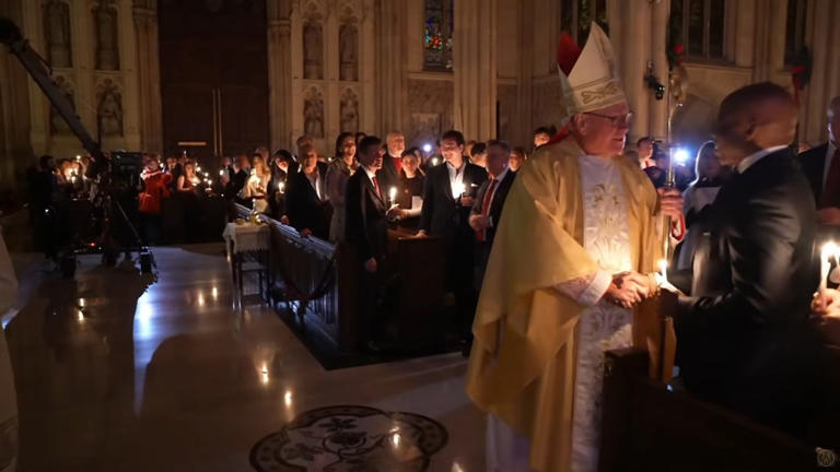 Cardinal Dolan holds final midnight Mass at St. Patrick’s Cathedral ...
